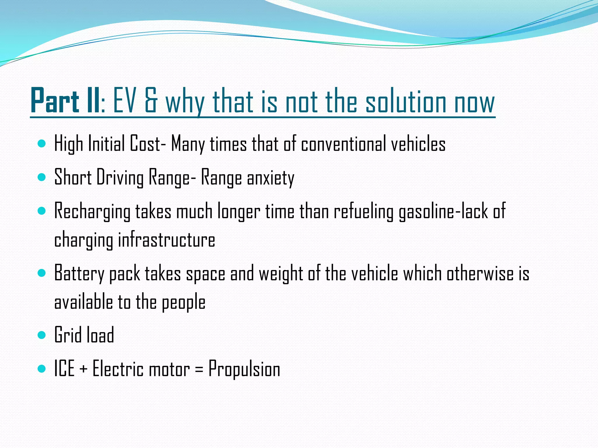 Hybrid electric vehicles seminar | PPTX