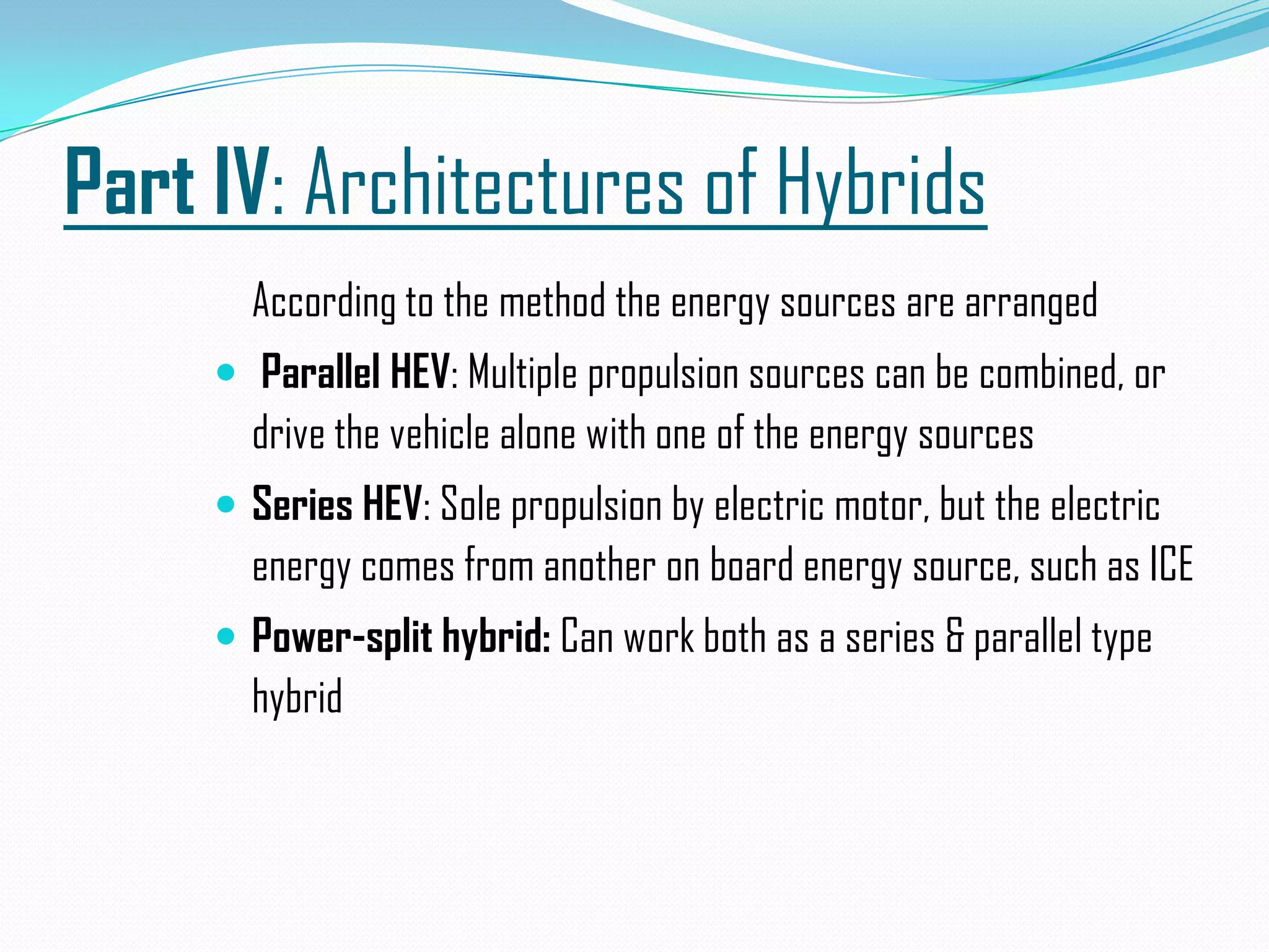 Hybrid electric vehicles seminar | PPTX