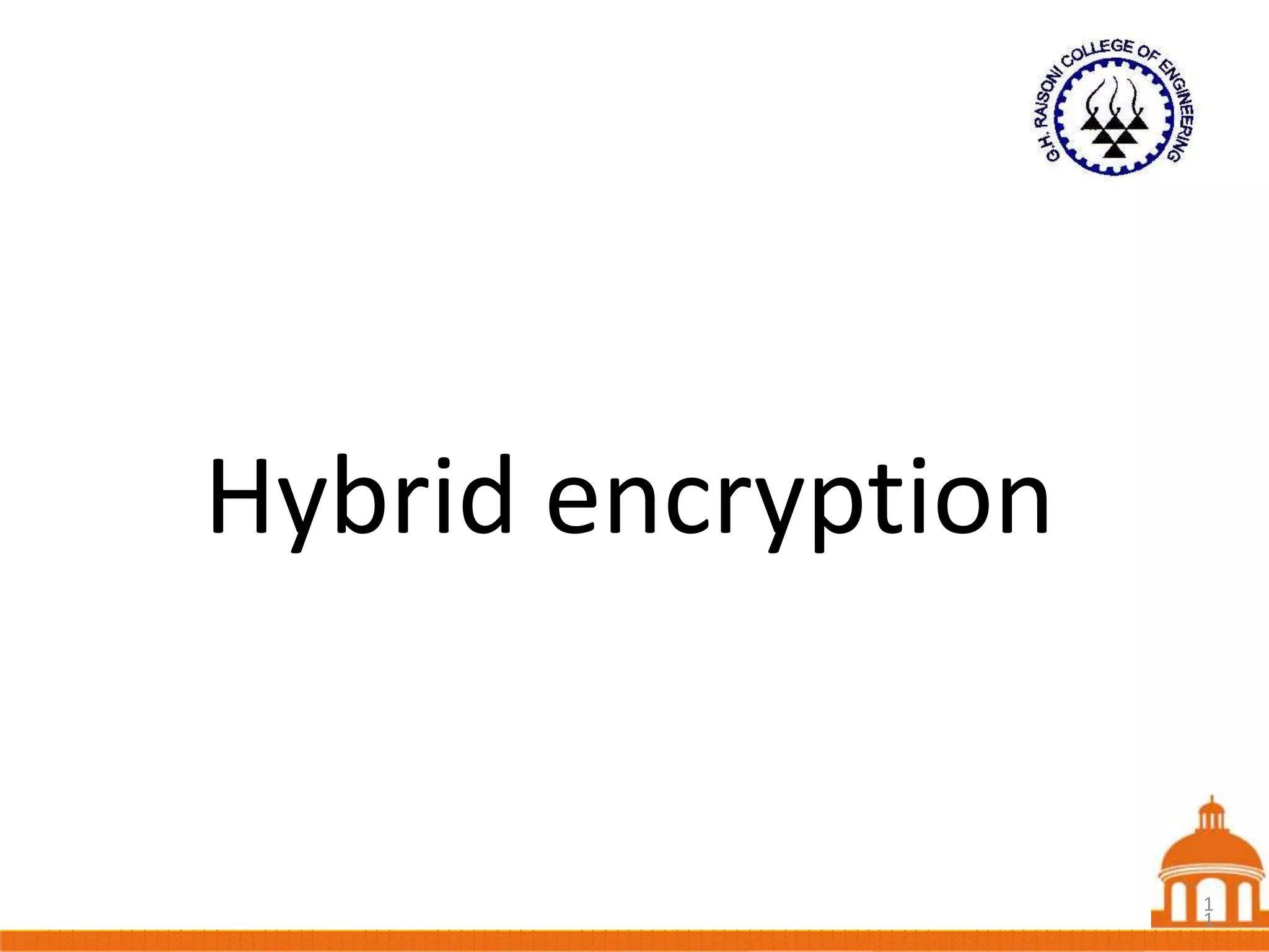 Hybrid encryption | PPT