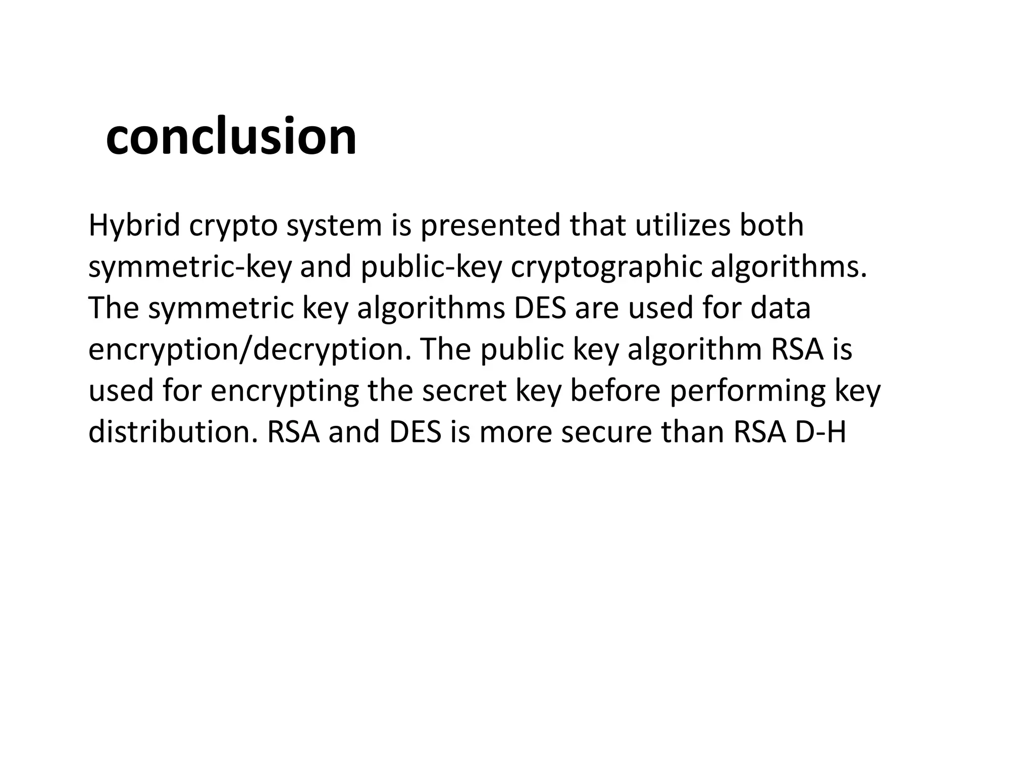 Hybrid encryption | PPT