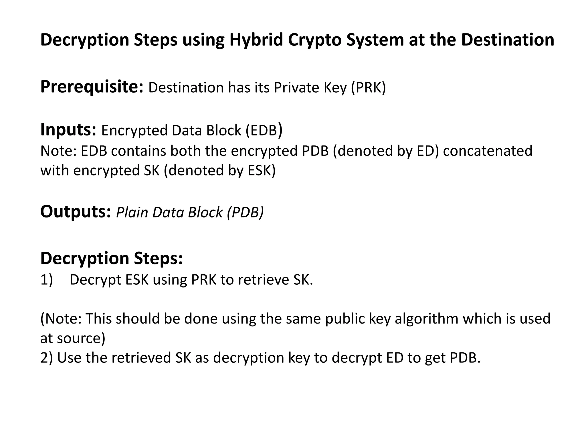 Hybrid Encryption Ppt 