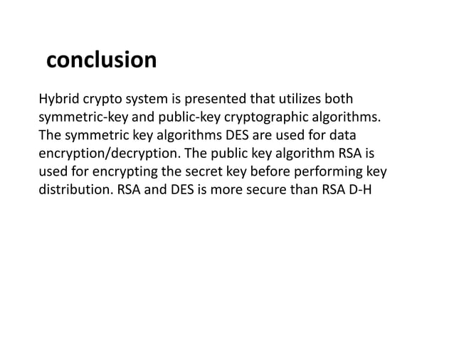 Hybrid encryption | PPT
