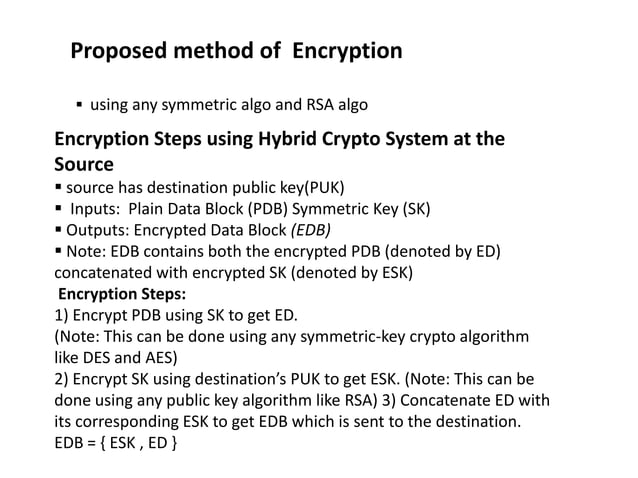 Hybrid encryption | PPT