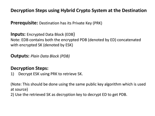 Hybrid encryption | PPT