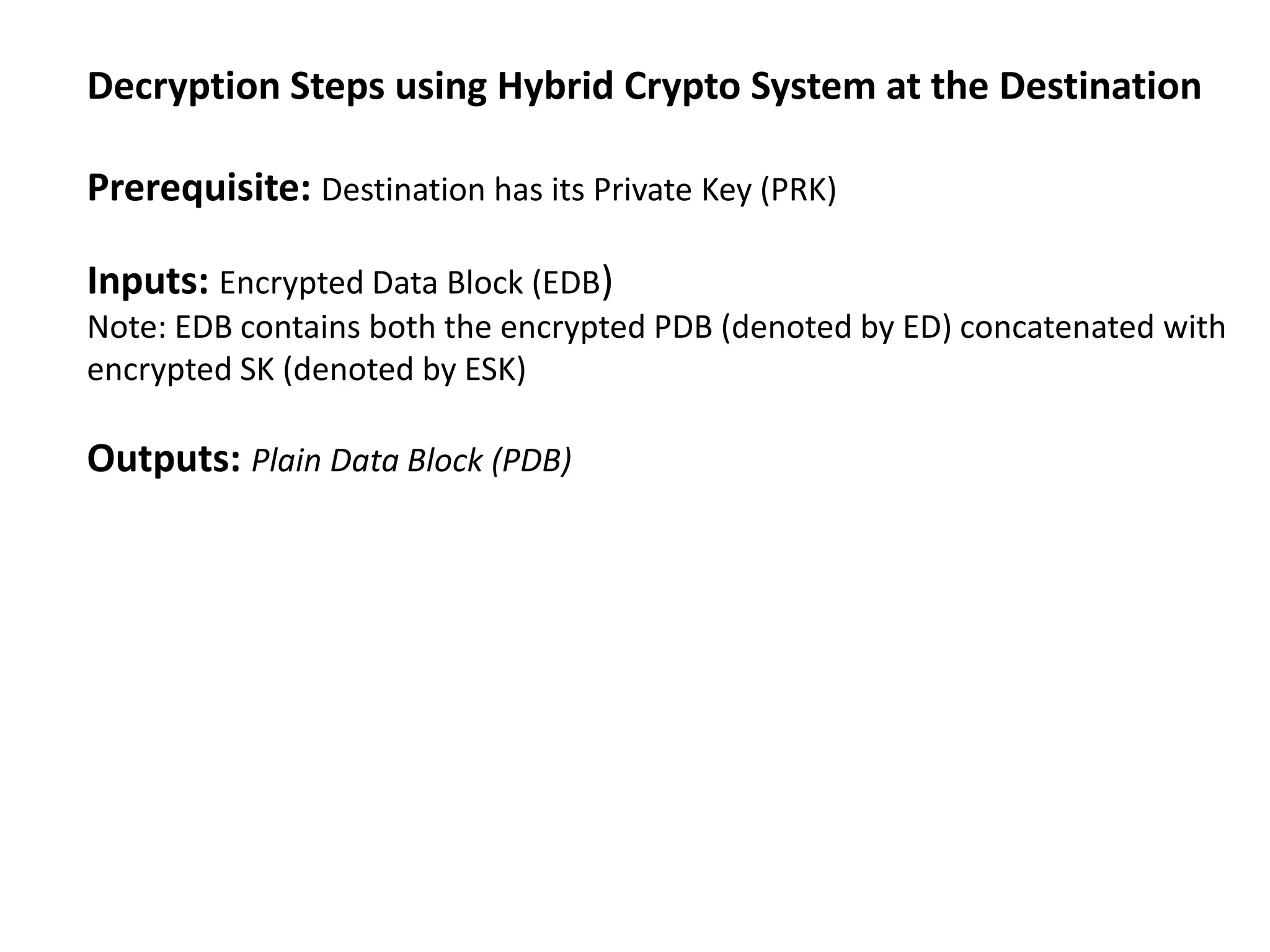Hybrid encryption ppt | PPT