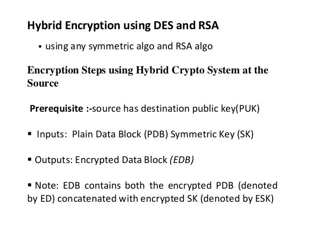 Hybrid encryption ppt