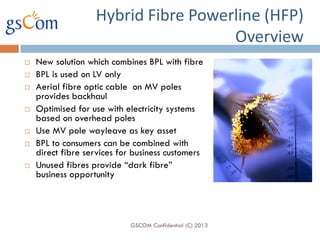 Hybrid fiber powerline communicatiion (hfpc) | PPT