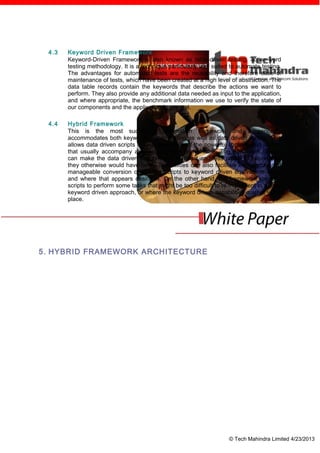 Hybrid framework for test automation | PDF