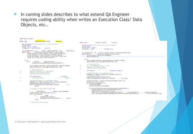 Hybrid Automation Framework Development introduction | PPT