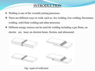 Hybrid fusion welding on mild steel using mig and saw | PPTX