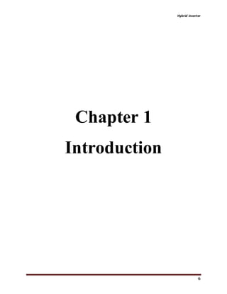 Hybrid inverter project report | PDF