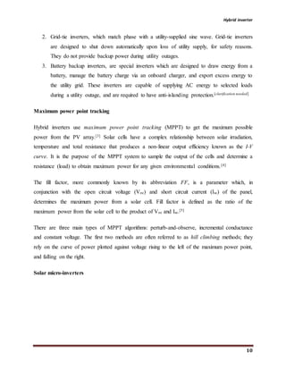 Hybrid inverter project report | PDF