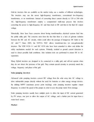 Hybrid inverter project report | PDF