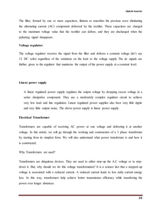 Hybrid inverter project report | PDF