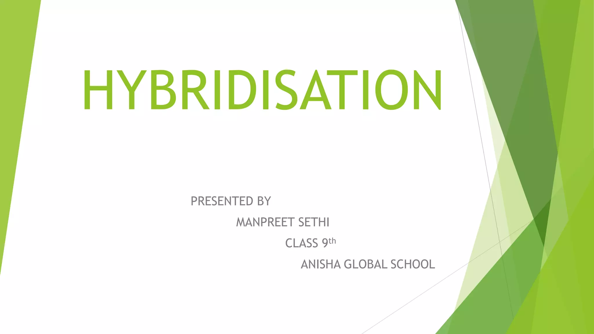 Hybridisation | PPTX