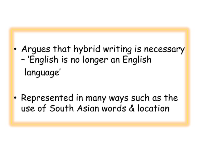 Hybridity in Postcolonialism | PPTX