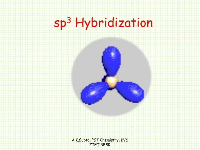 Hybridization- sp, sp2 and sp3 | PPTX
