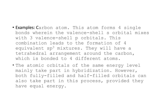 Hybridization Chemistry Pptx
