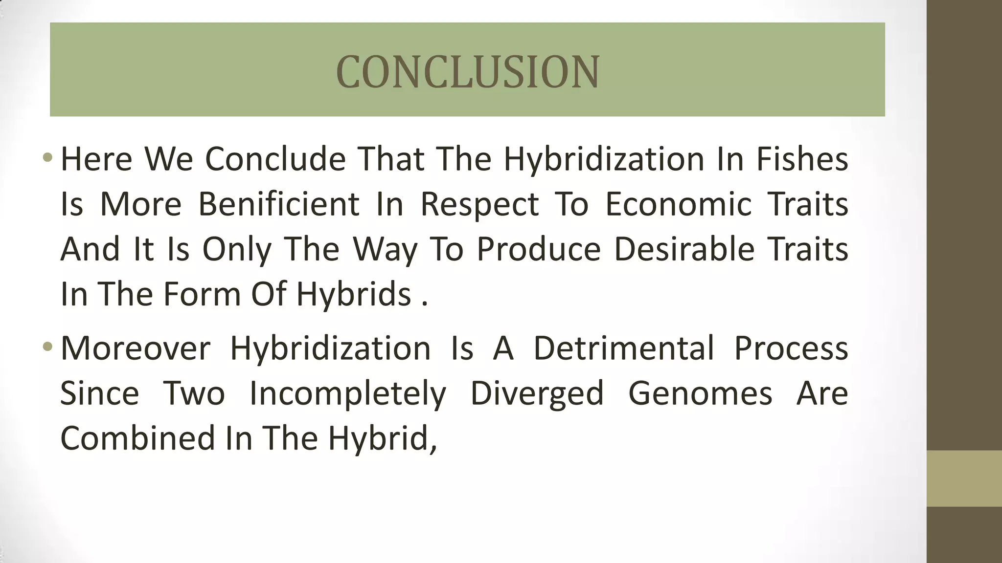 Hybridization in fishes | PPTX