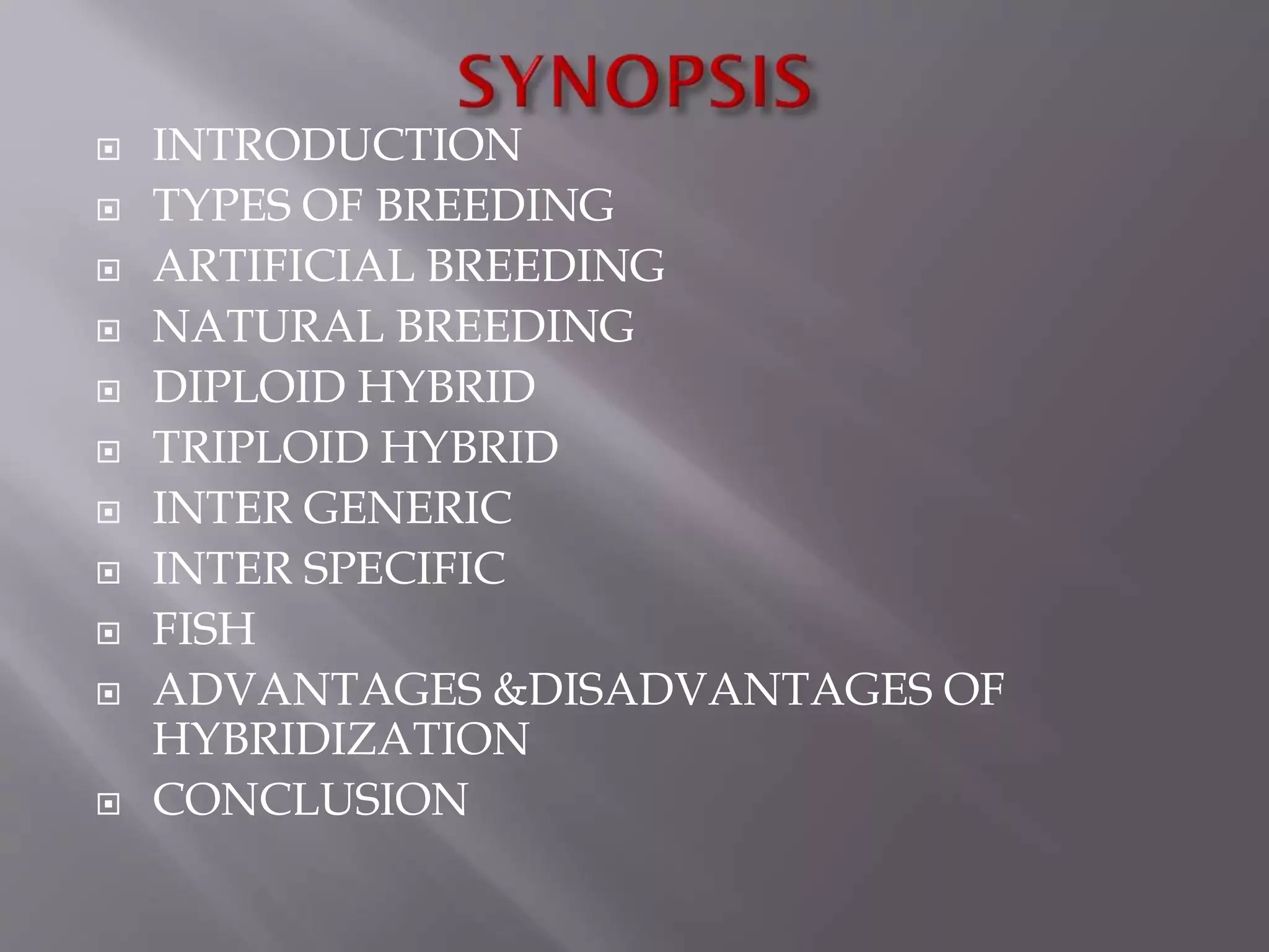 Hybridization in fishes | PPTX