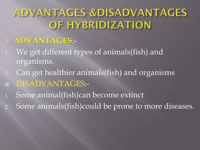 Hybridization in fishes | PPTX | Genetics | Science