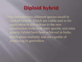 Hybridization in fishes | PPTX