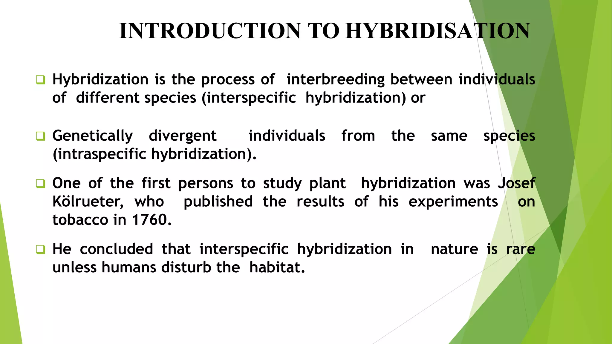 Hybridization Techniques in Crop Improvement | PDF