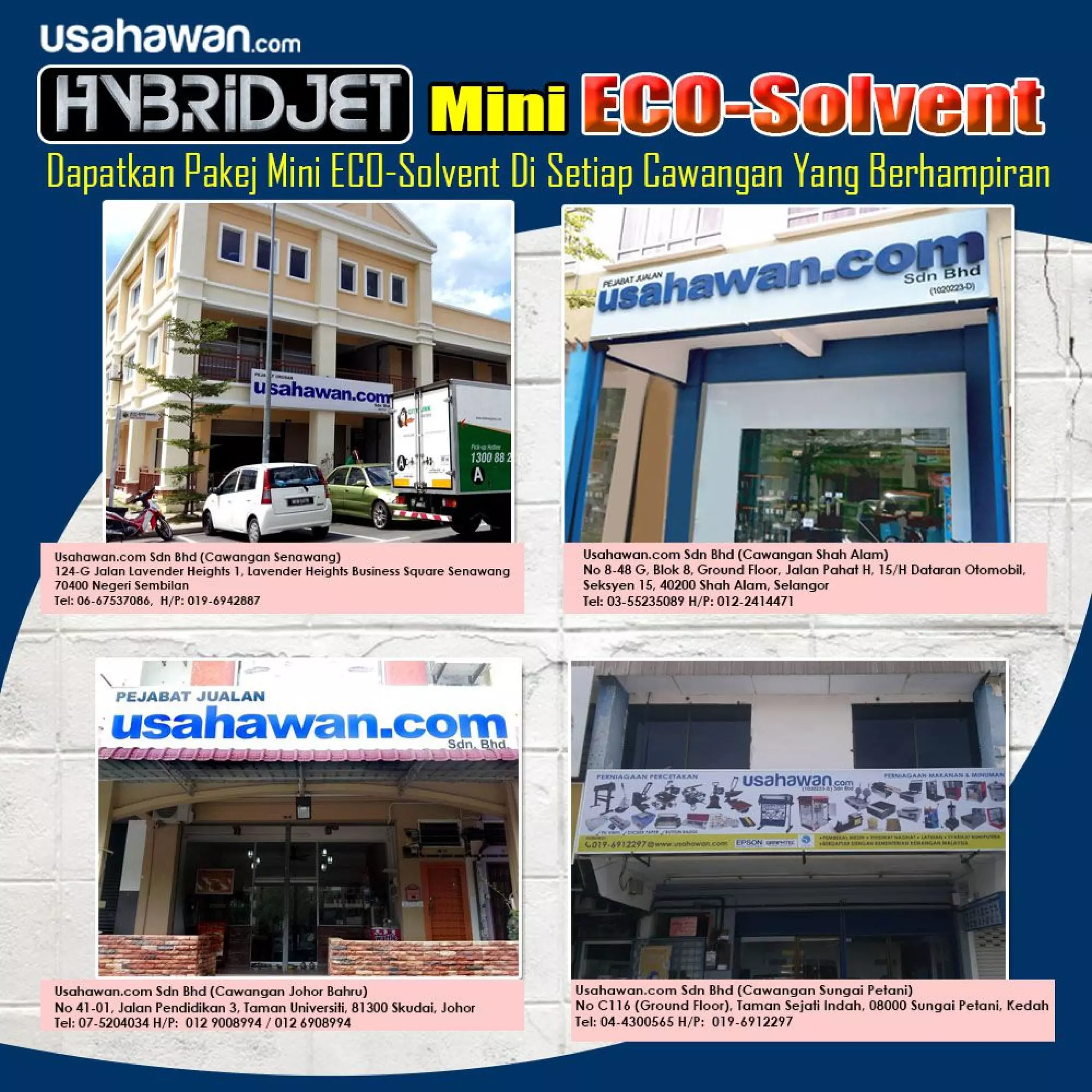 Hybridjet mini eco solvent printer A3 size | PDF