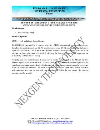 Hybrid lut multiplexer fpga logic architectures