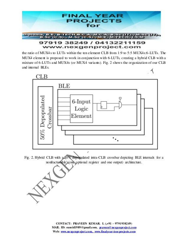 Hybrid Lut Multiplexer Fpga Logic Architectures