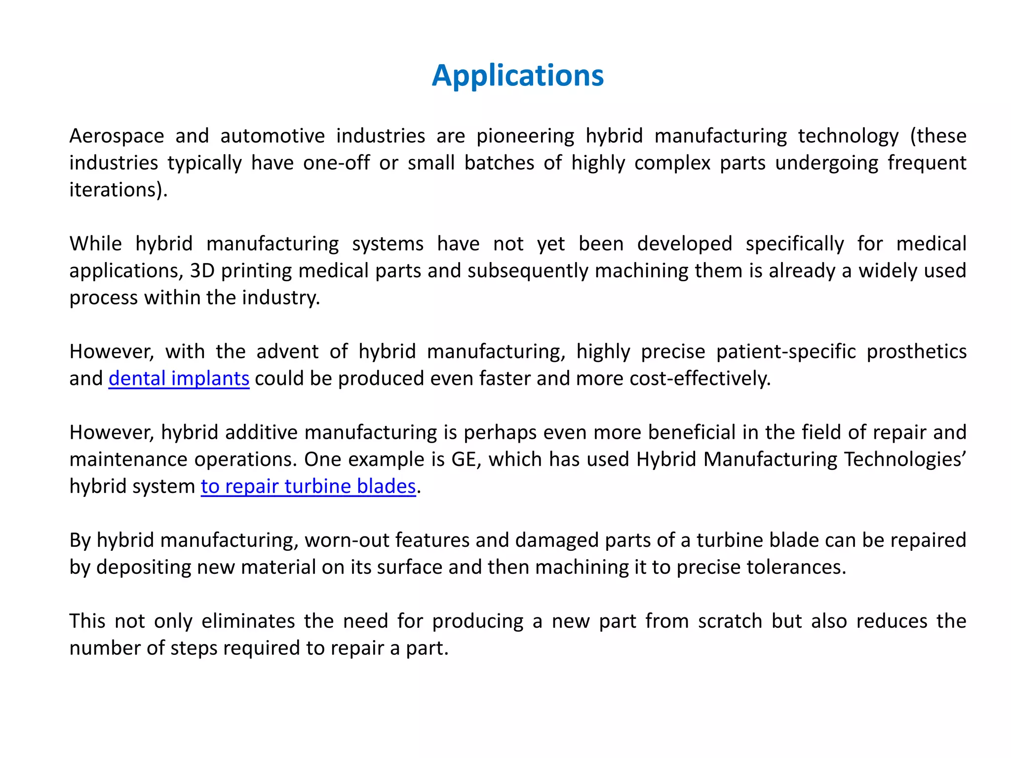 Hybrid manufacturing | PPT