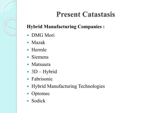 HYBRID METAL ADDITIVE MANUFACTURING | PPTX | Technology & Computing