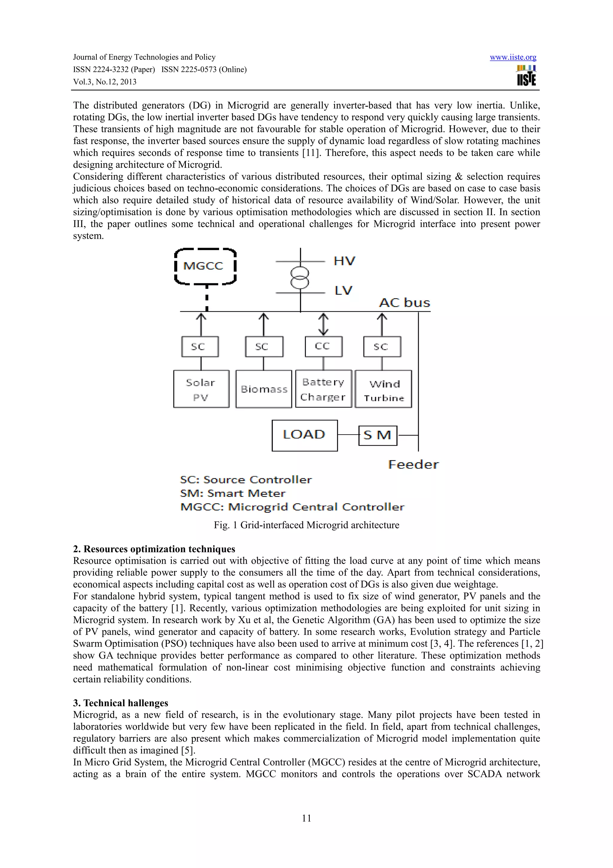 Hybrid micro grid systems drivers & challenges | PDF