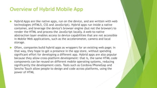 Hybrid mobile app | PPTX
