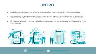 Hybrid Mobile App Development. Why and When to Choose? | PPT