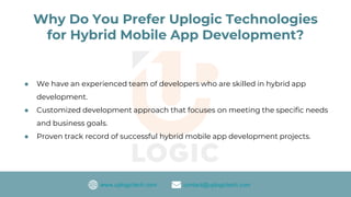 Hybrid Mobile App Development. Why and When to Choose? | PPT