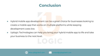 Hybrid Mobile App Development. Why and When to Choose? | PPT