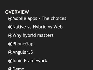 Hybrid mobile and Ionic | PPT