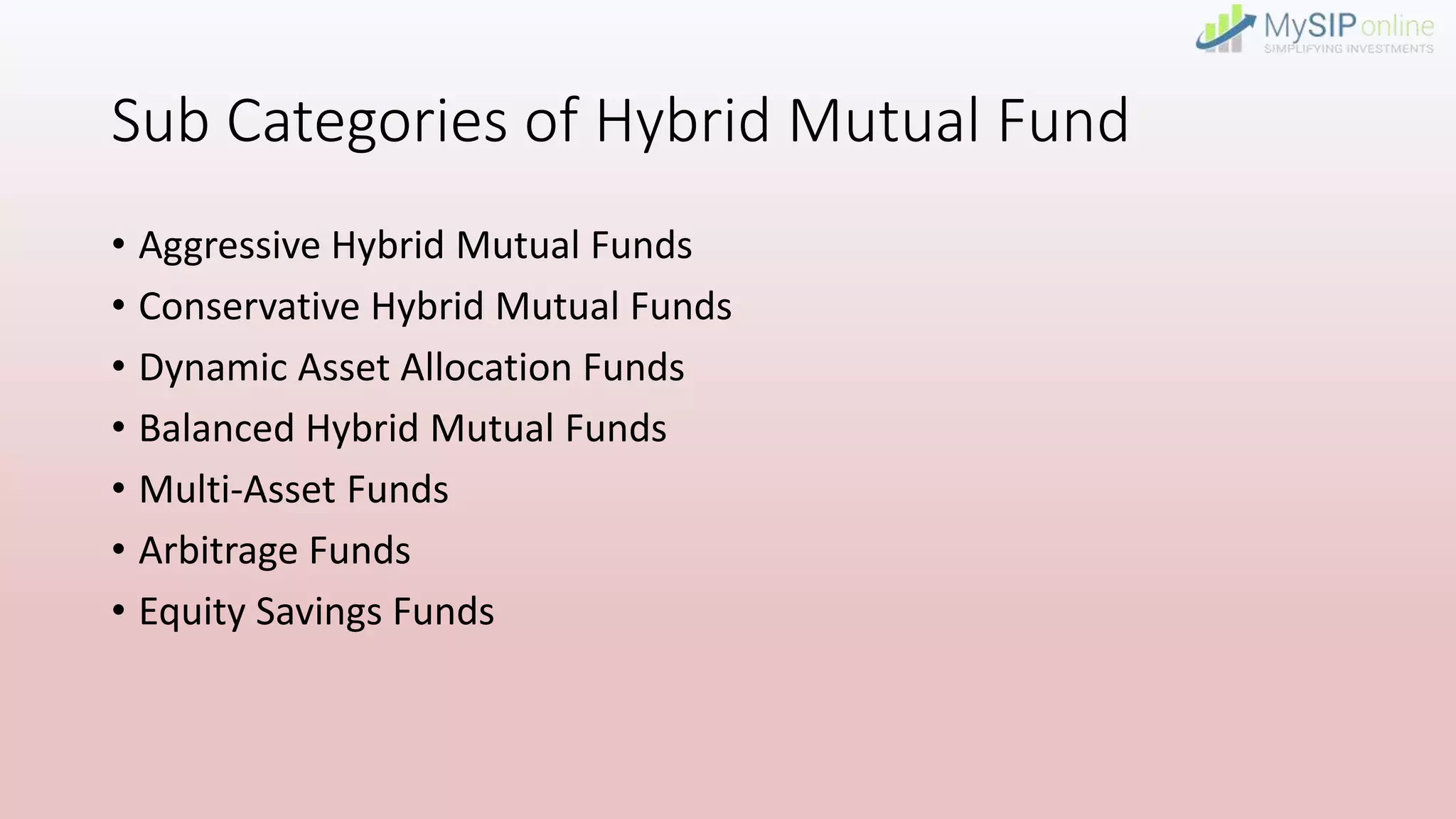Hybrid Mutual Funds and Its Types | PPTX