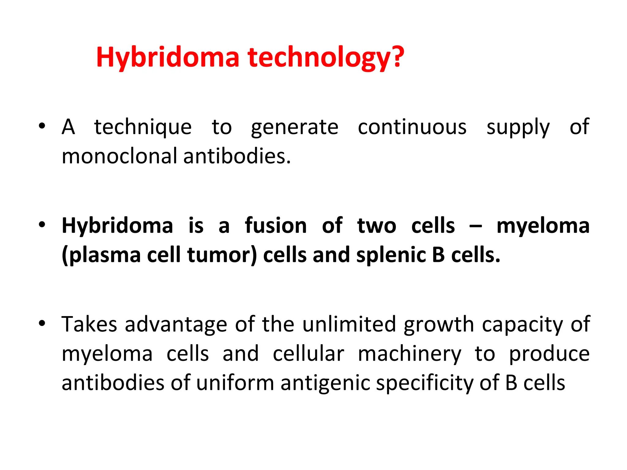 Hybridoma-Technology-and-mAbs. Biotechnologypptx | PPTX