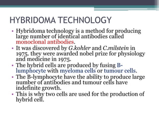 Hybridoma technology | PPTX