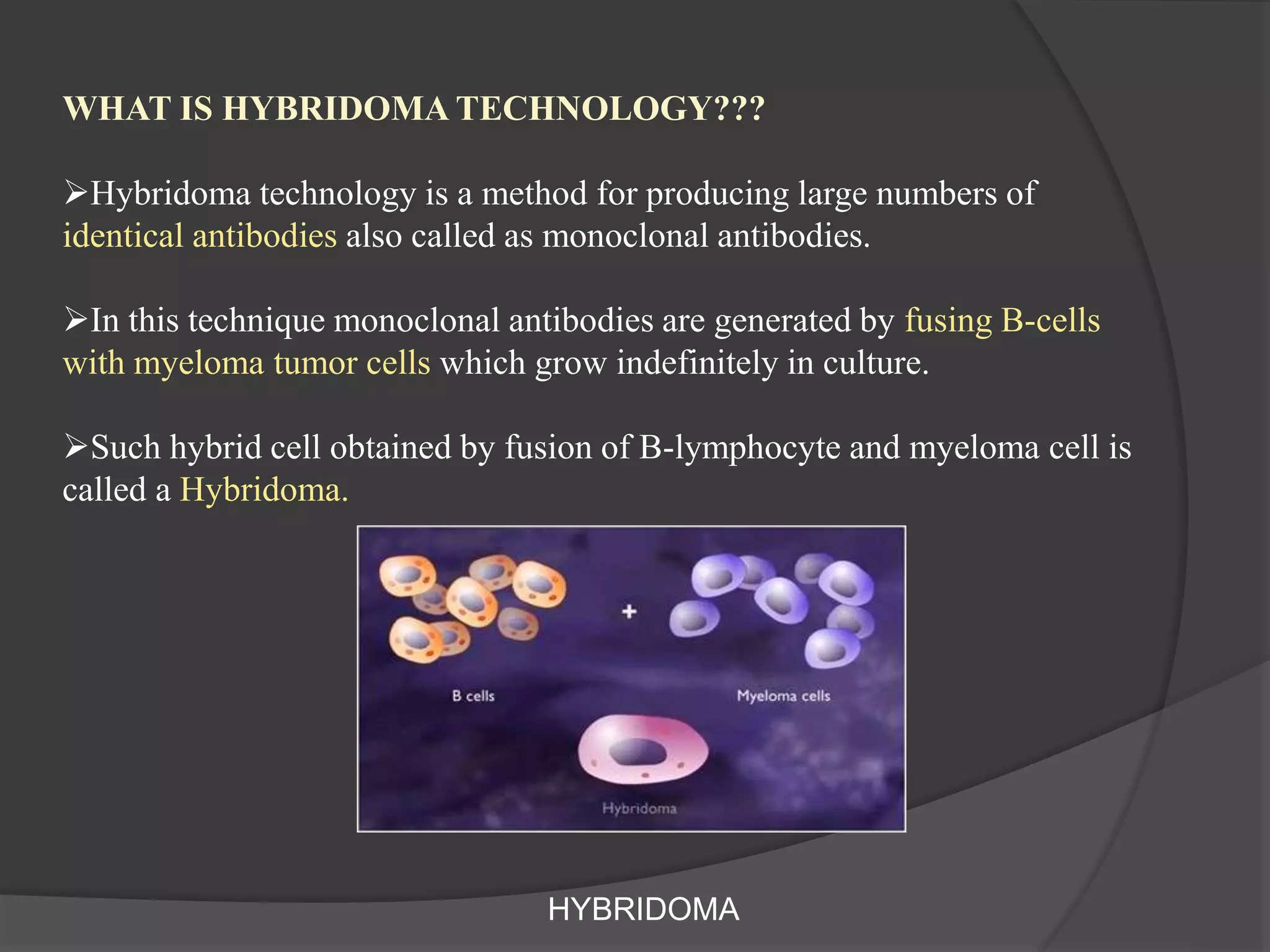 Hybridoma technology | PPTX
