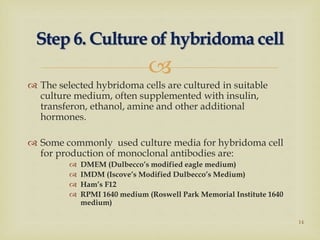 Hybridoma technology | PPTX