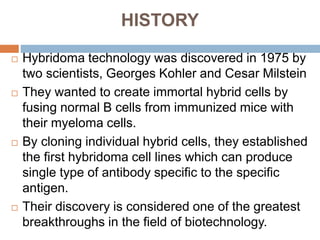 hybridoma technology.pptx | Blood Disorders | Diseases and Conditions