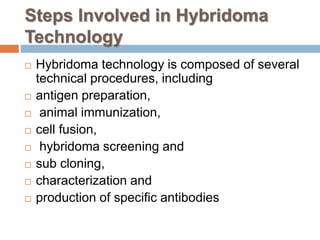 hybridoma technology.pptx | Blood Disorders | Diseases and Conditions