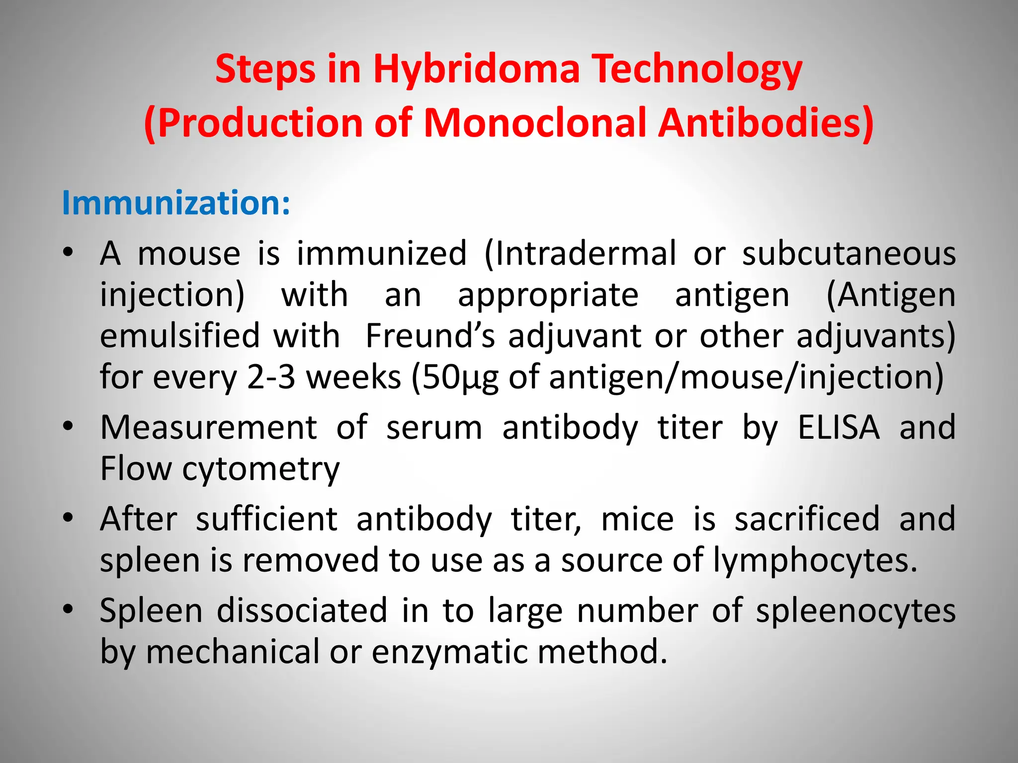 Production of Monoclonal Antibodies by Hybridoma Technology.pptx