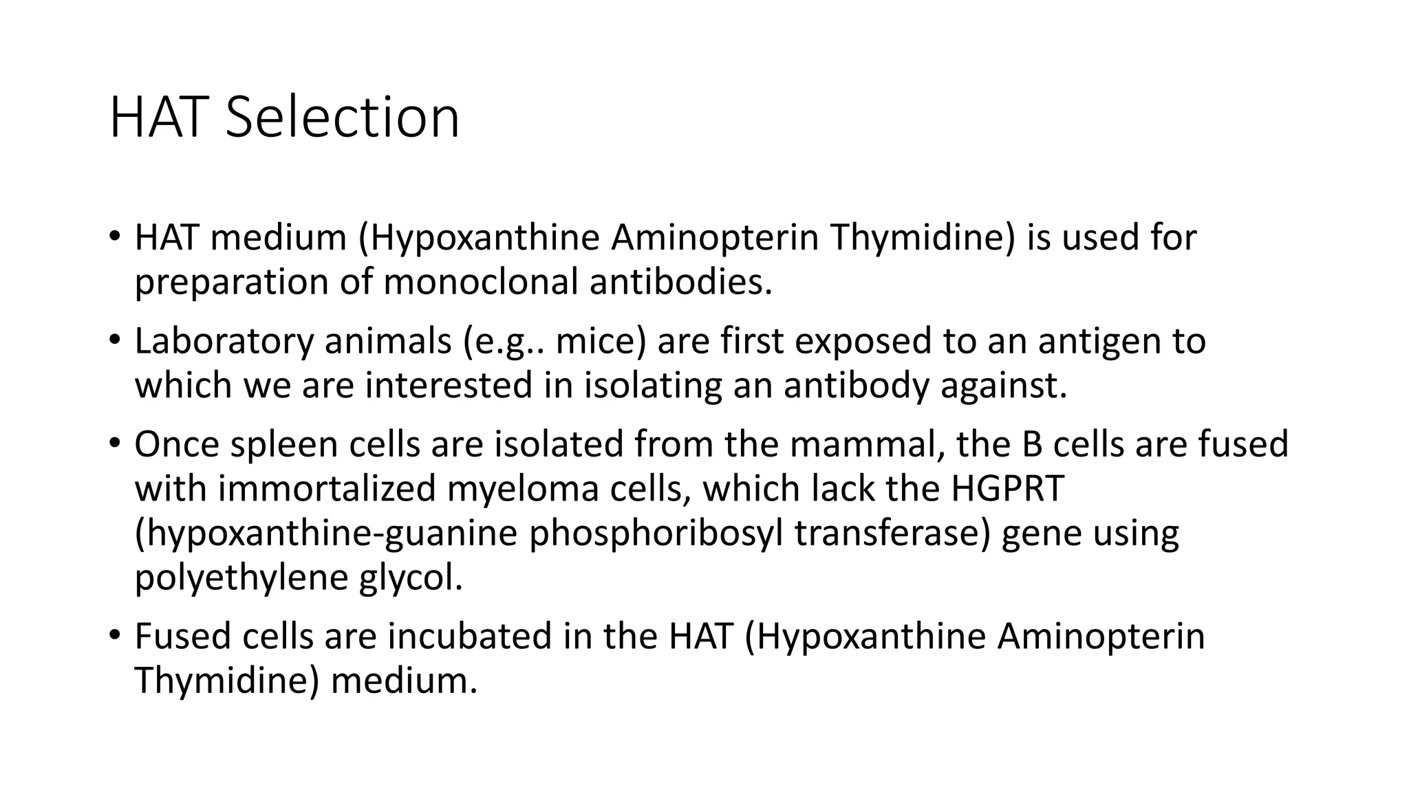 Hybridoma technology and production of monoclonal antibody | PPTX