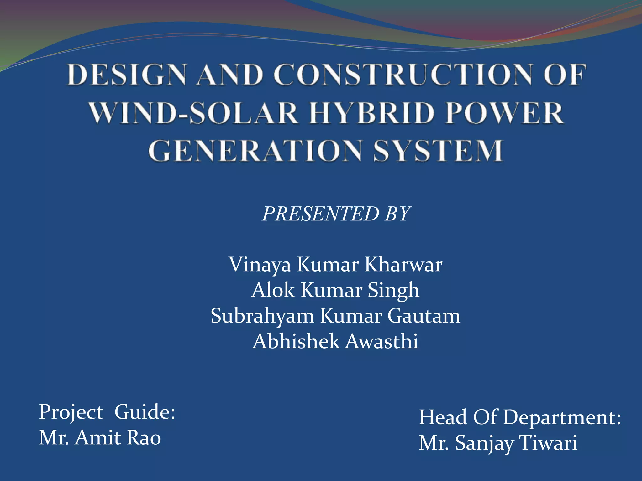 Hybrid power generation system | PPTX