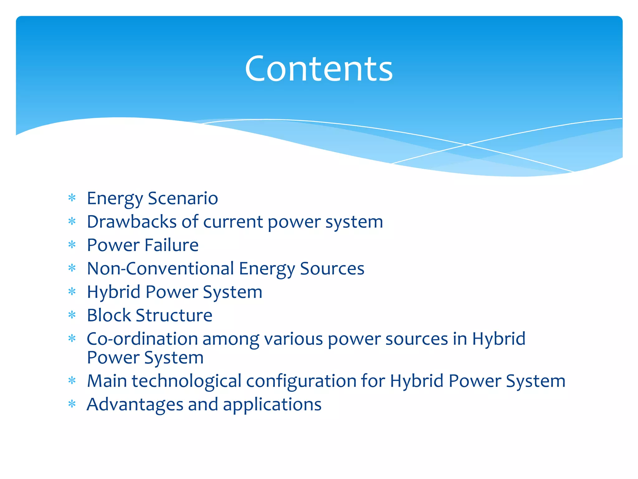 Hybrid power system | PPTX