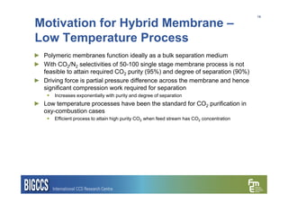 Hybrid membrane - low temperature process for post combustion capture | PDF